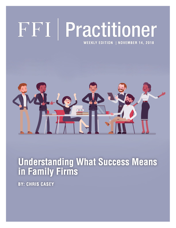 Understanding What Success Means in Family Firms - FFI Practitioner