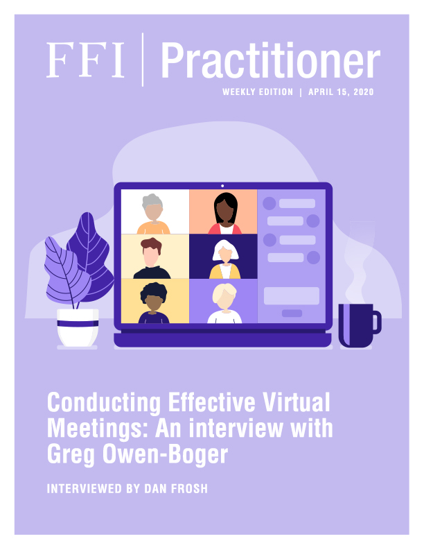 Conducting Effective Virtual Meetings: An interview with Greg Owen ...
