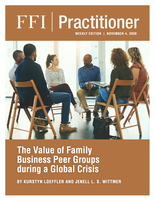 The Value of Family Business Peer Groups during a Global Crisis - FFI ...