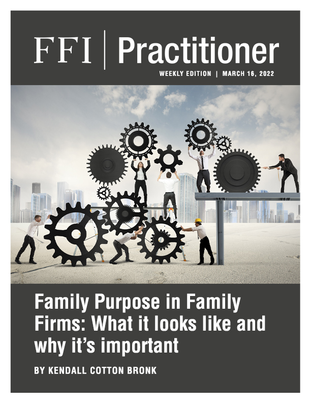 Family Purpose in Family Firms: What it looks like and why it’s ...