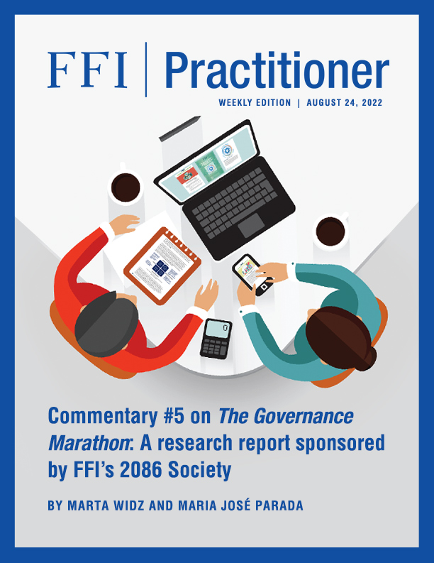 Commentary #5 on The Governance Marathon: A research report sponsored ...