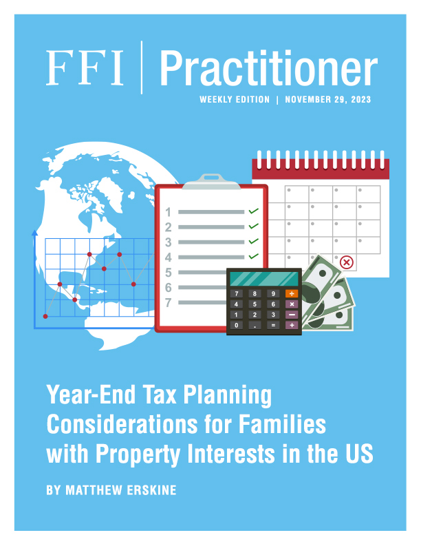 Year-End Tax Planning Considerations for Families with Property ...