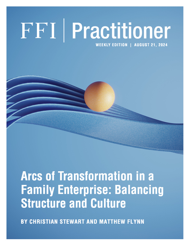 Arcs of Transformation in a Family Enterprise: Balancing Structure and ...